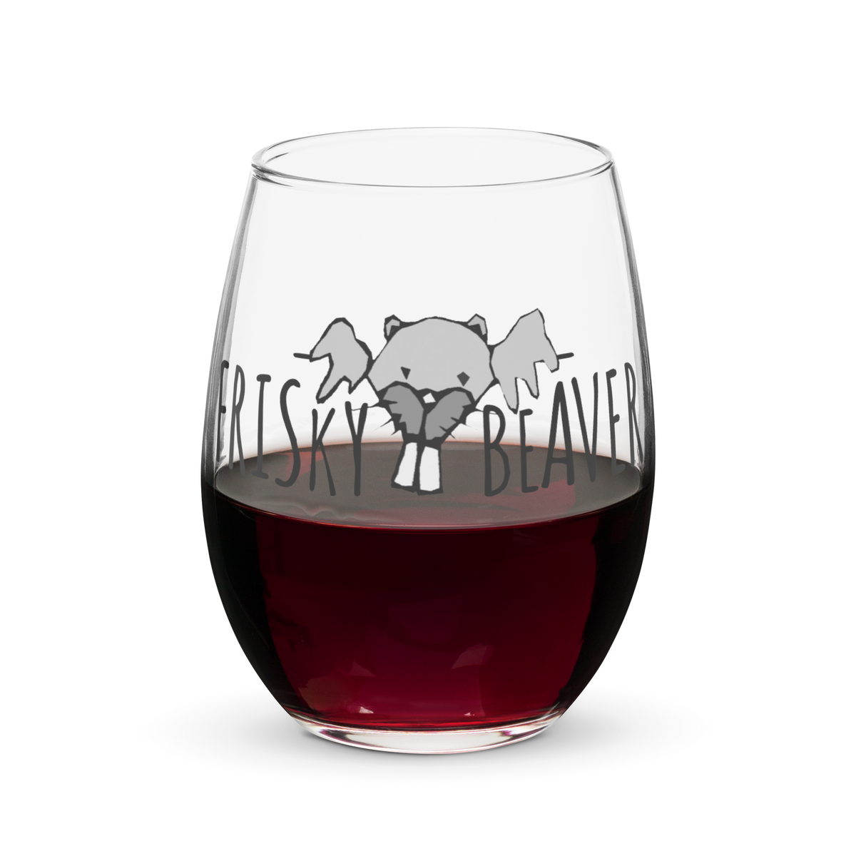 Frisky Beaver Stemless wine glass – Frisky Beaver | Smoke&Gamble